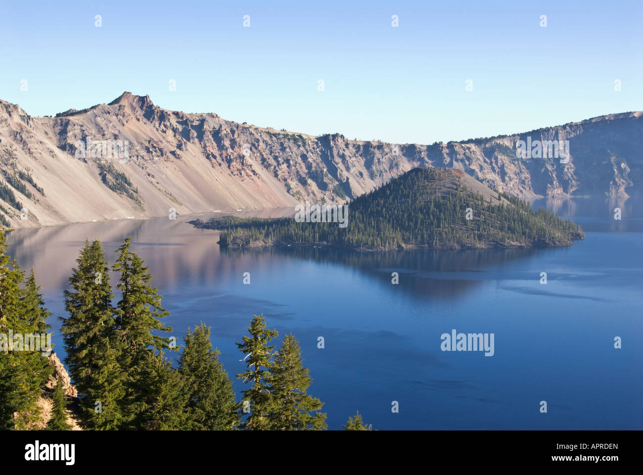 Oregon Crater Lake National Park Wizard Island Stock Photo - Alamy