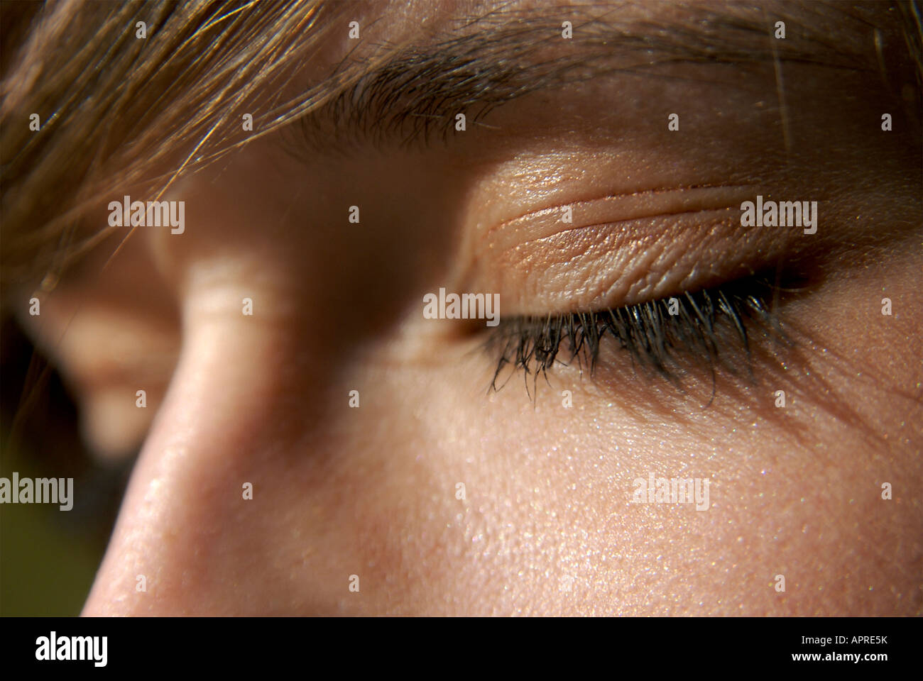 Closed Eyelid High Resolution Stock Photography and Images - Alamy