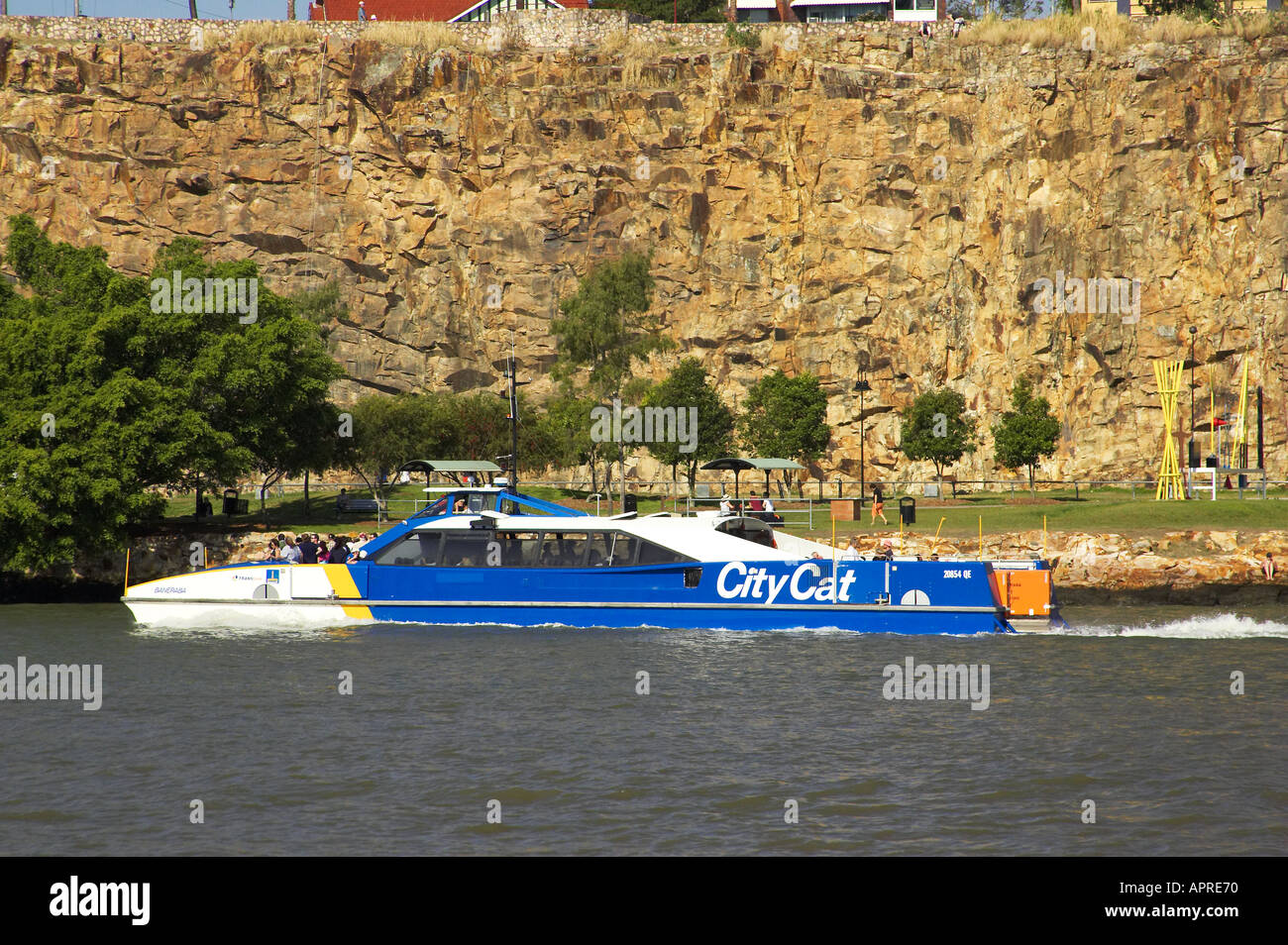 City Cat Passenger Ferry Brisbane River Brisbane Queensland Australia ...