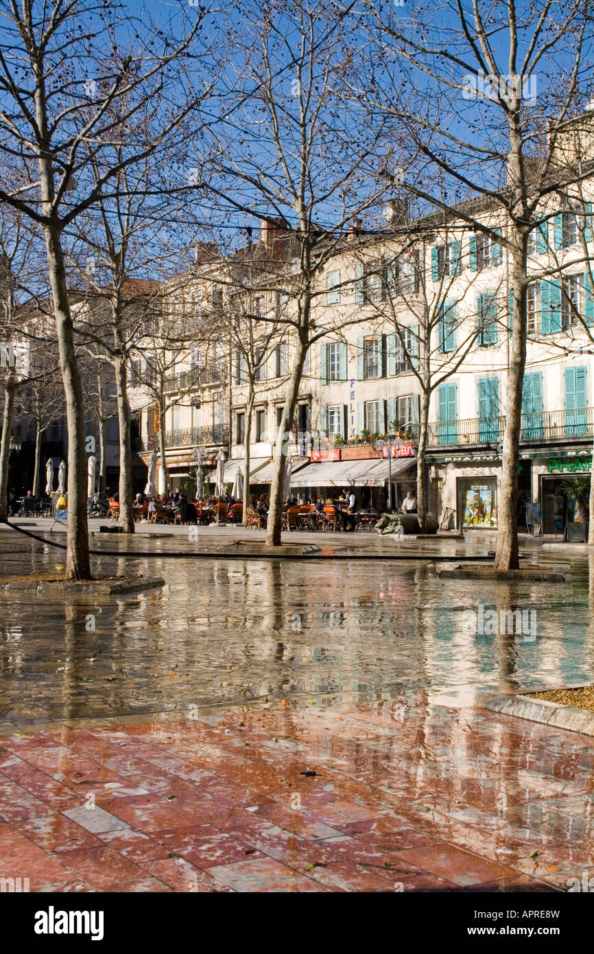 place Carnot after market day Stock Photo - Alamy