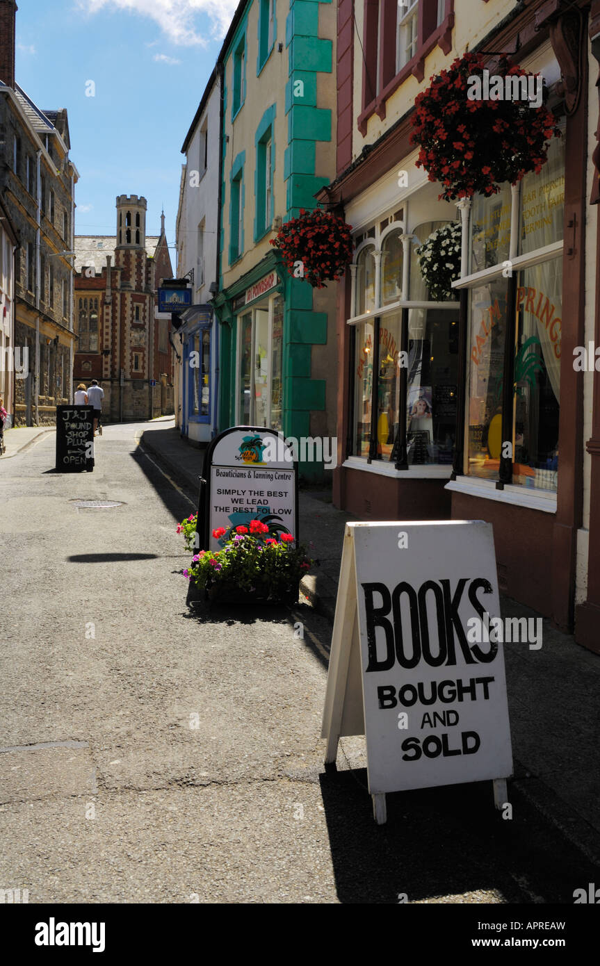 Allhalland Street in the historic town of Bideford, Devon Stock Photo ...