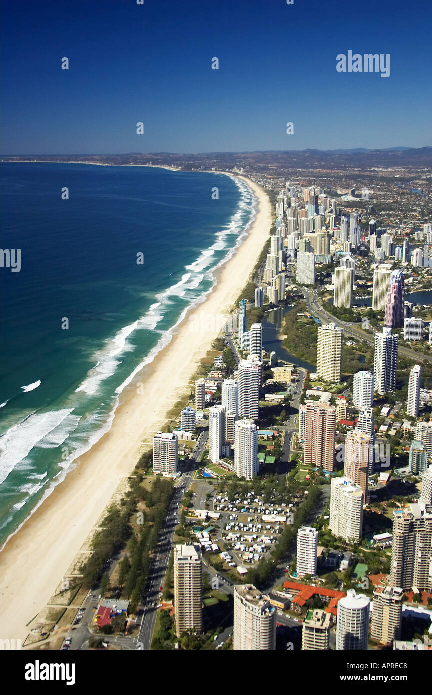 Main Beach Gold Coast Queensland Australia aerial Stock Photo - Alamy
