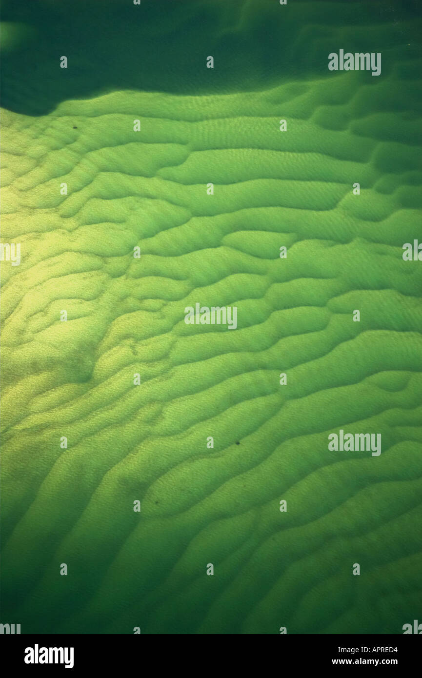 Underwater sand patterns The Broadwater Gold Coast Australia aerial ...