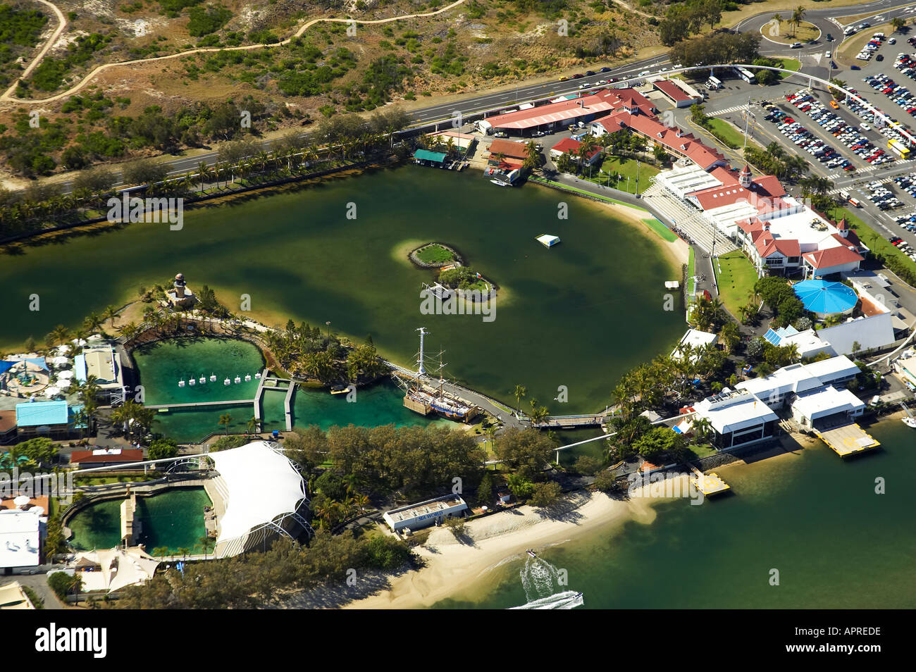 Sea World Gold Coast Queensland Australia aerial Stock Photo: 2948829 ...
