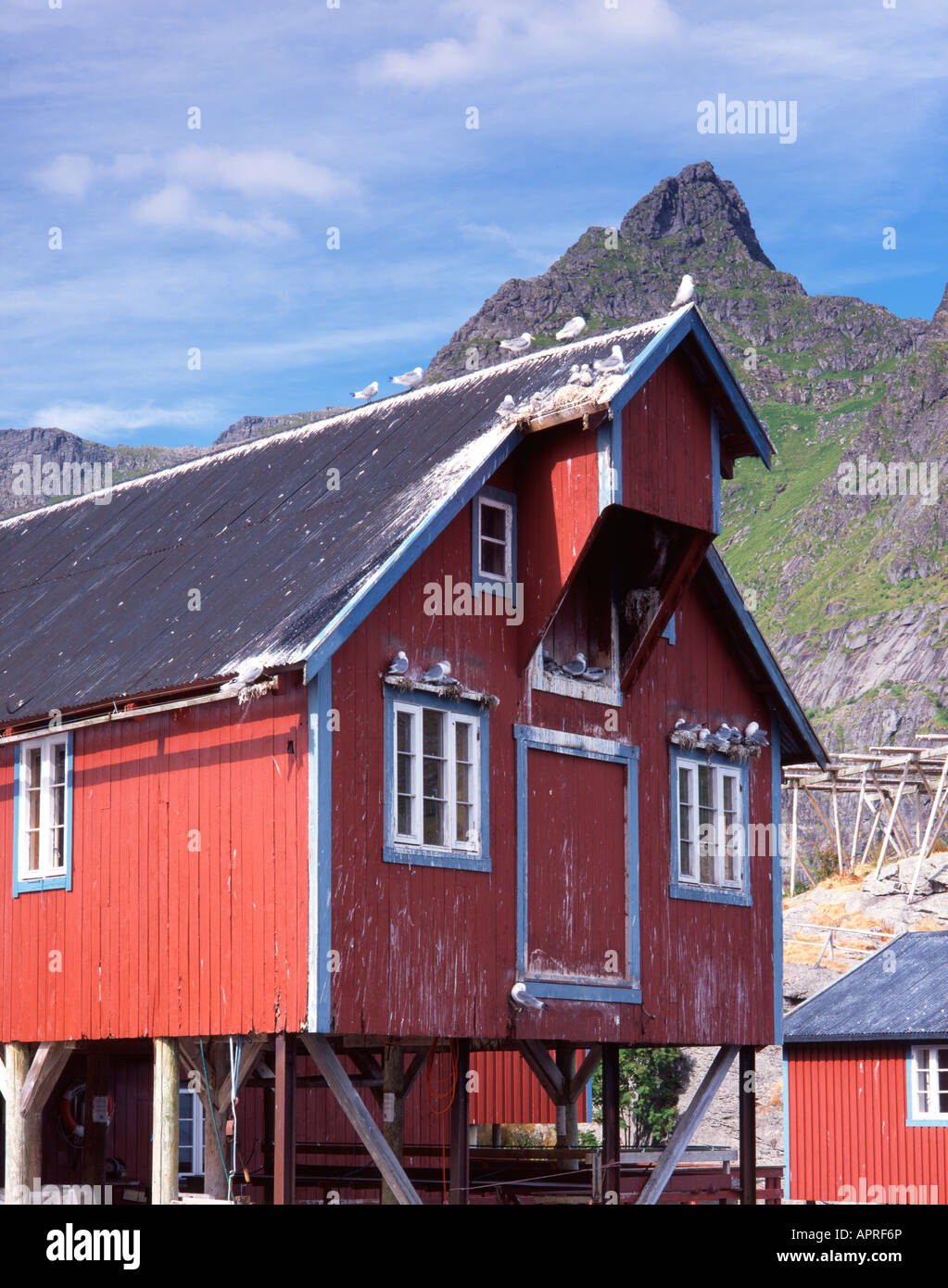Fishing village of A, Moskenesoya, Lofoten Islands, Norway Stock Photo ...