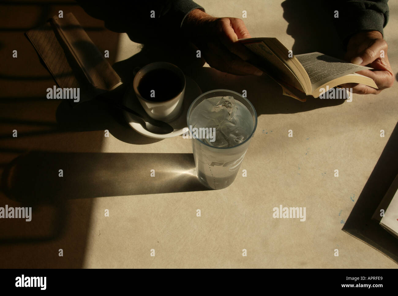 light reading glass reflection Stock Photo - Alamy