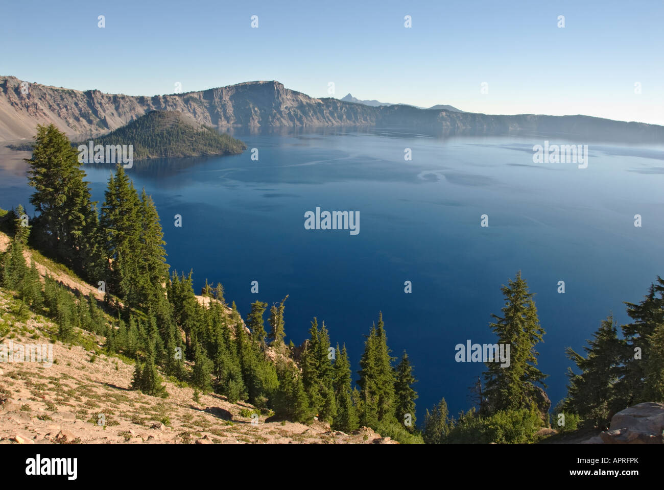 Oregon Crater Lake National Park Wizard Island Stock Photo - Alamy