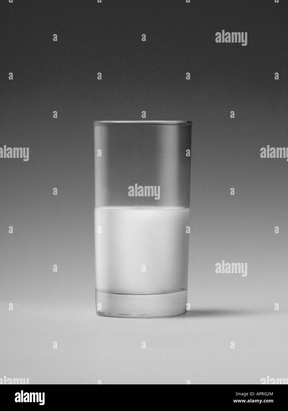 A glass half full or a glass half empty Stock Photo - Alamy