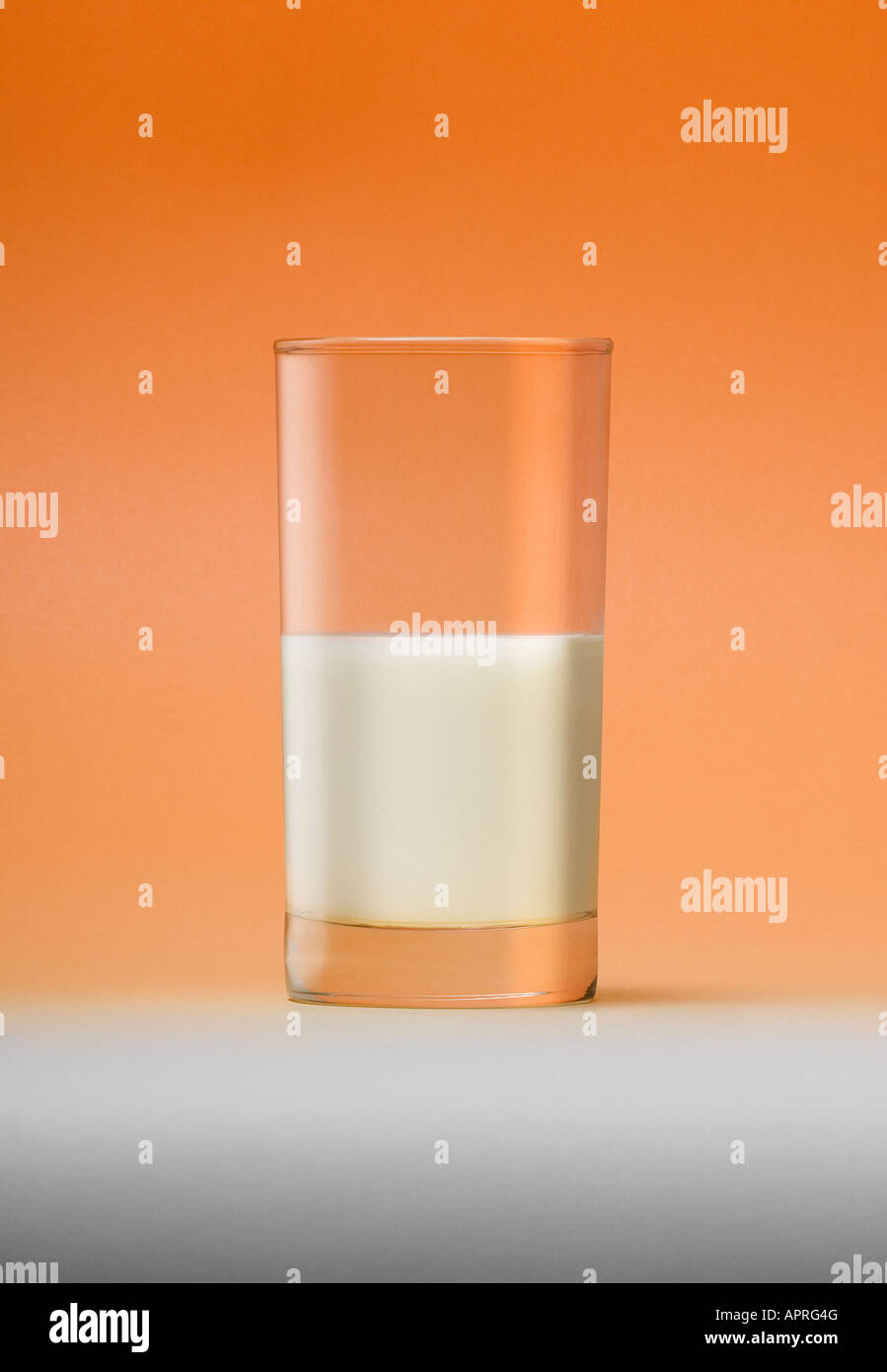 A glass half full or a glass half empty Stock Photo - Alamy
