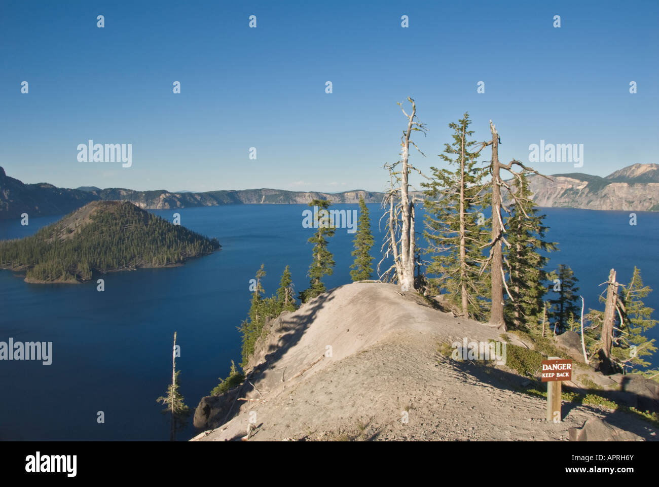 Oregon Crater Lake National Park Wizard Island Stock Photo - Alamy
