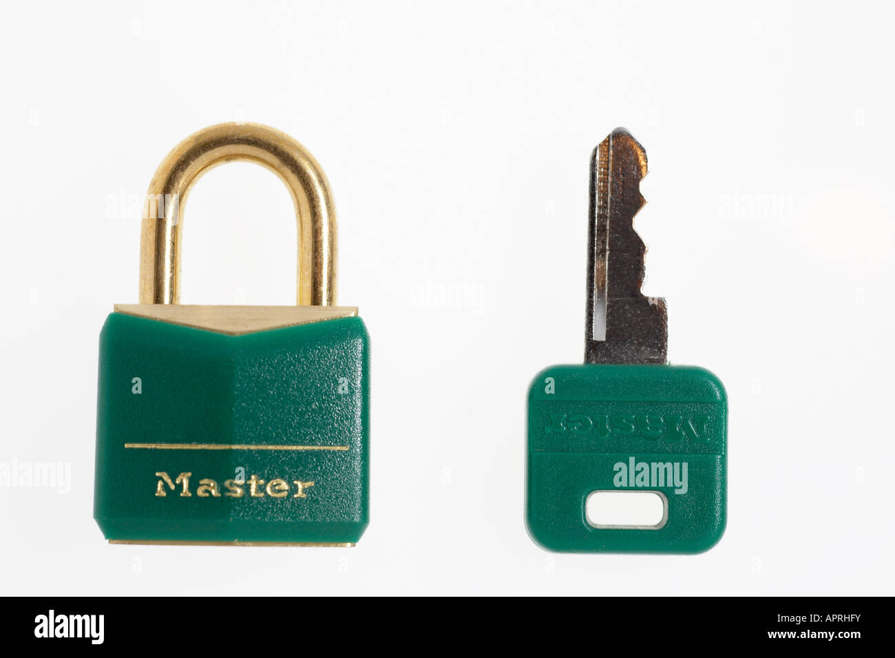 Padlock and key Stock Photo - Alamy