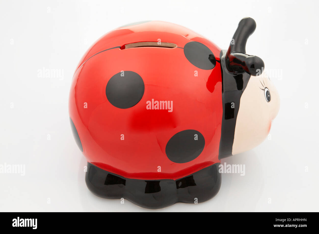 Ladybird coin box Stock Photo - Alamy