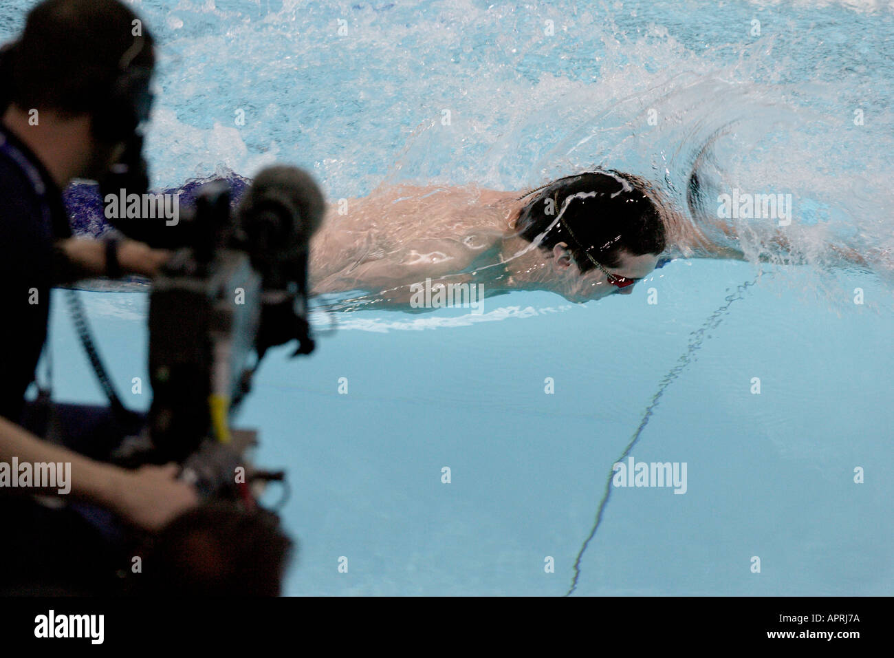 Michael Prout USA men s MD 50m freestlye underwater is followed by ...