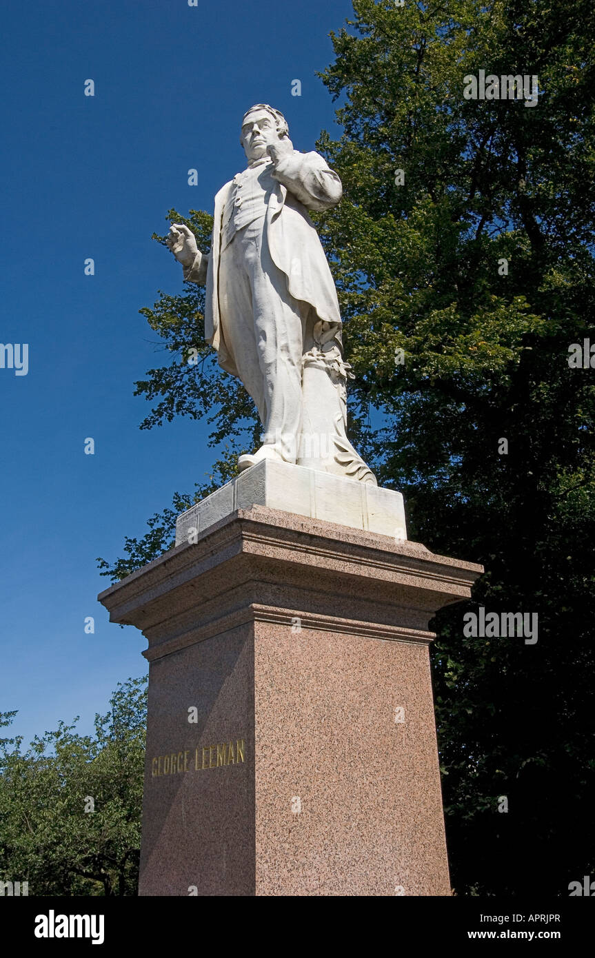 Statue of George Leeman Station Road York North Yorkshire England UK ...