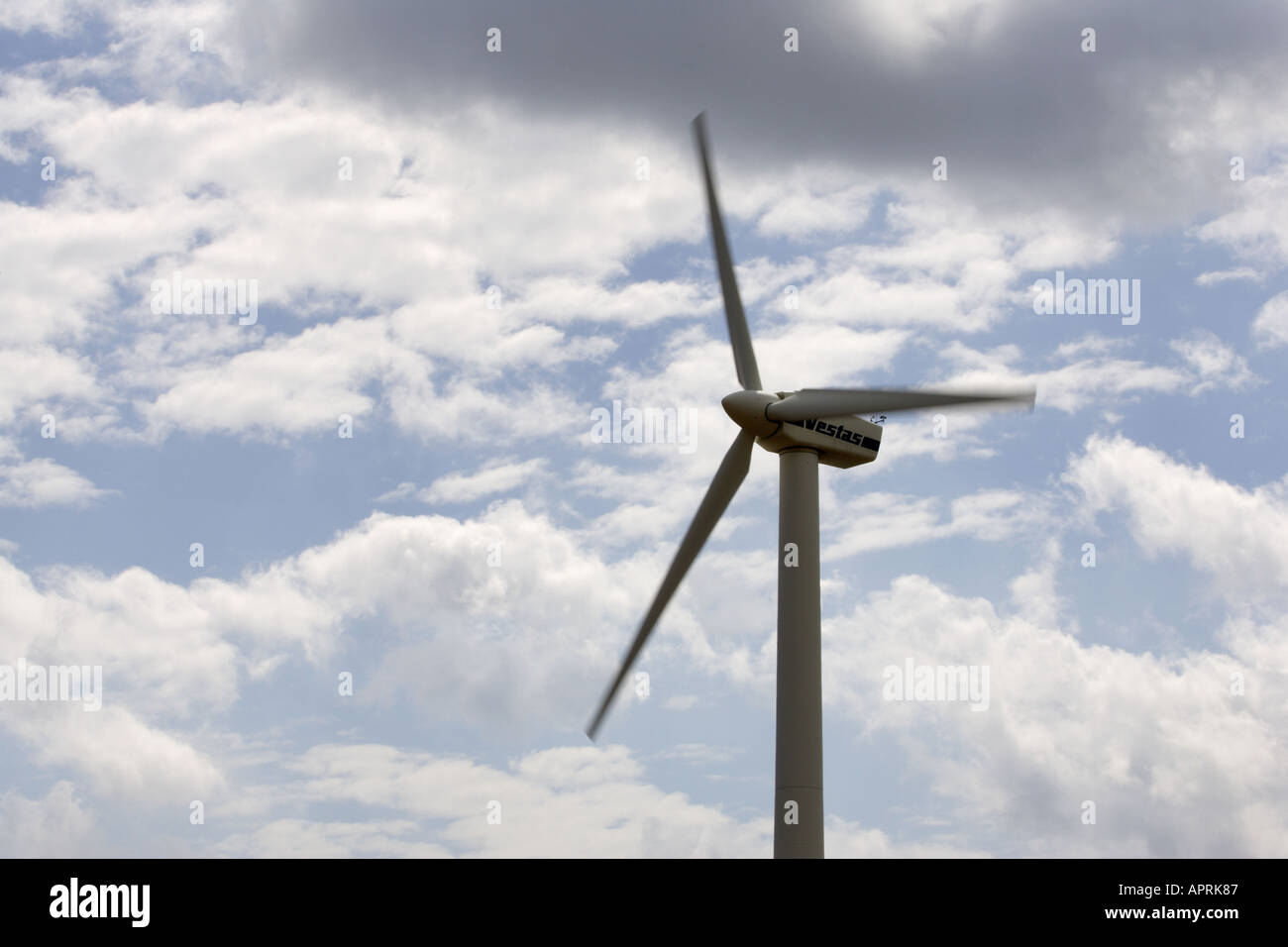Windturbines at the Blood Hill Windfarm Lower Somersham Norfolk UK ...
