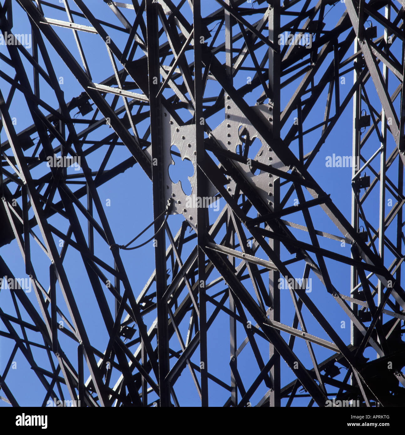 The Eiffel Tower structure Stock Photo - Alamy