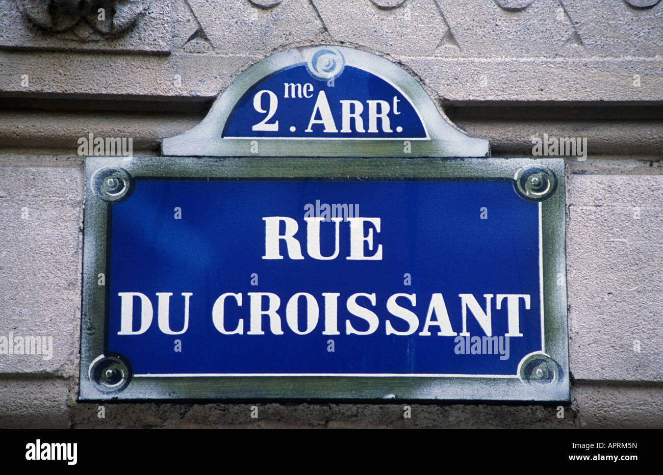 Paris Street Sign Stock Photo - Alamy