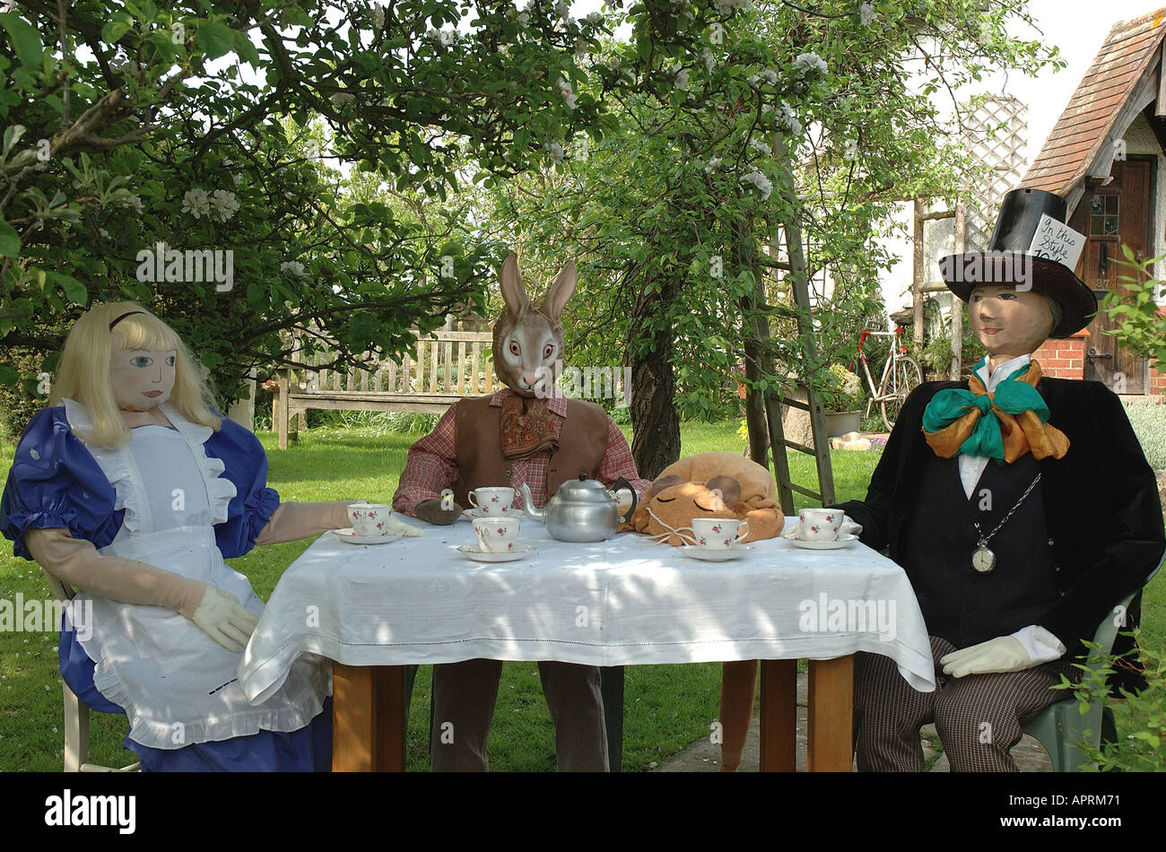 SCARECROWS DISPLAY AT SPECIAL SCARECROW WEEKEND FESTIVAL Stock Photo ...