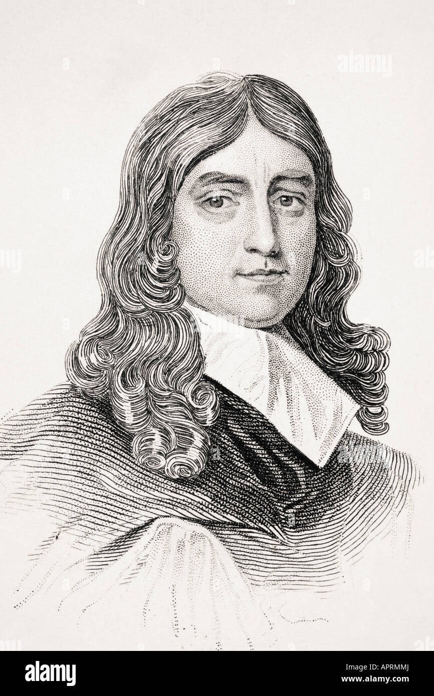 John Milton, 1608 -1674. English poet Stock Photo - Alamy