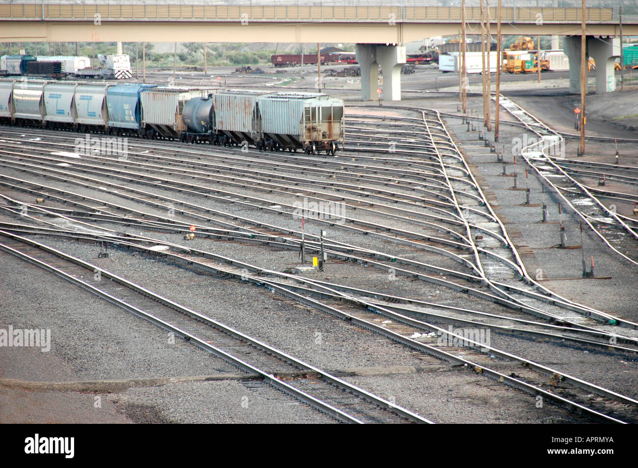 Railroad yard locomotives engines High Resolution Stock Photography and ...