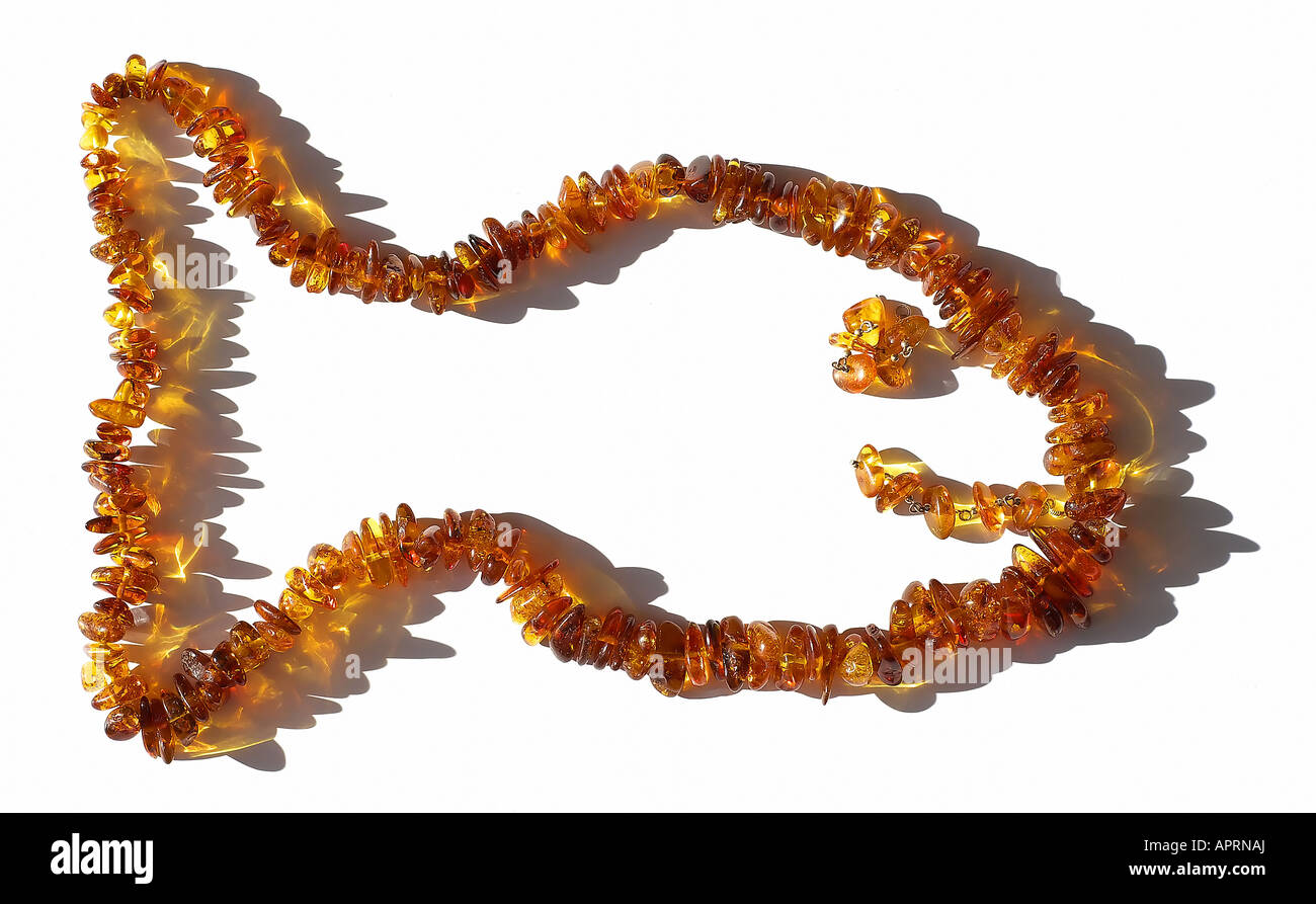 symbol made with Amber Beads Stock Photo - Alamy