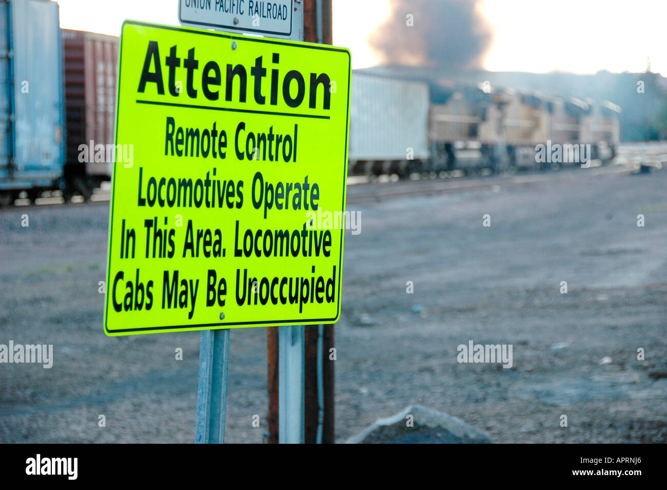 Remote controlled locomotive sign hi-res stock photography and images ...