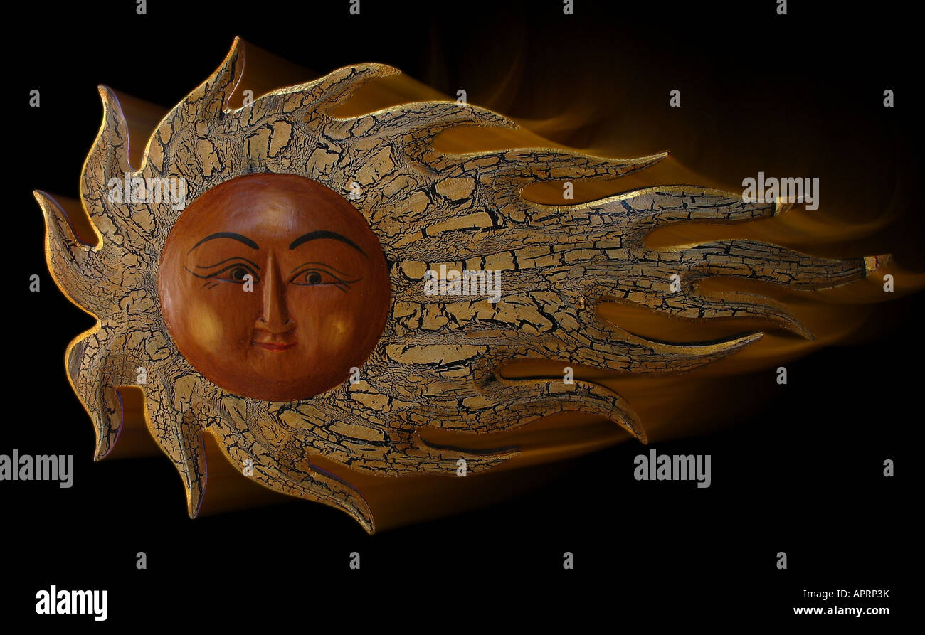 flying sun typical Greece mythology Stock Photo - Alamy