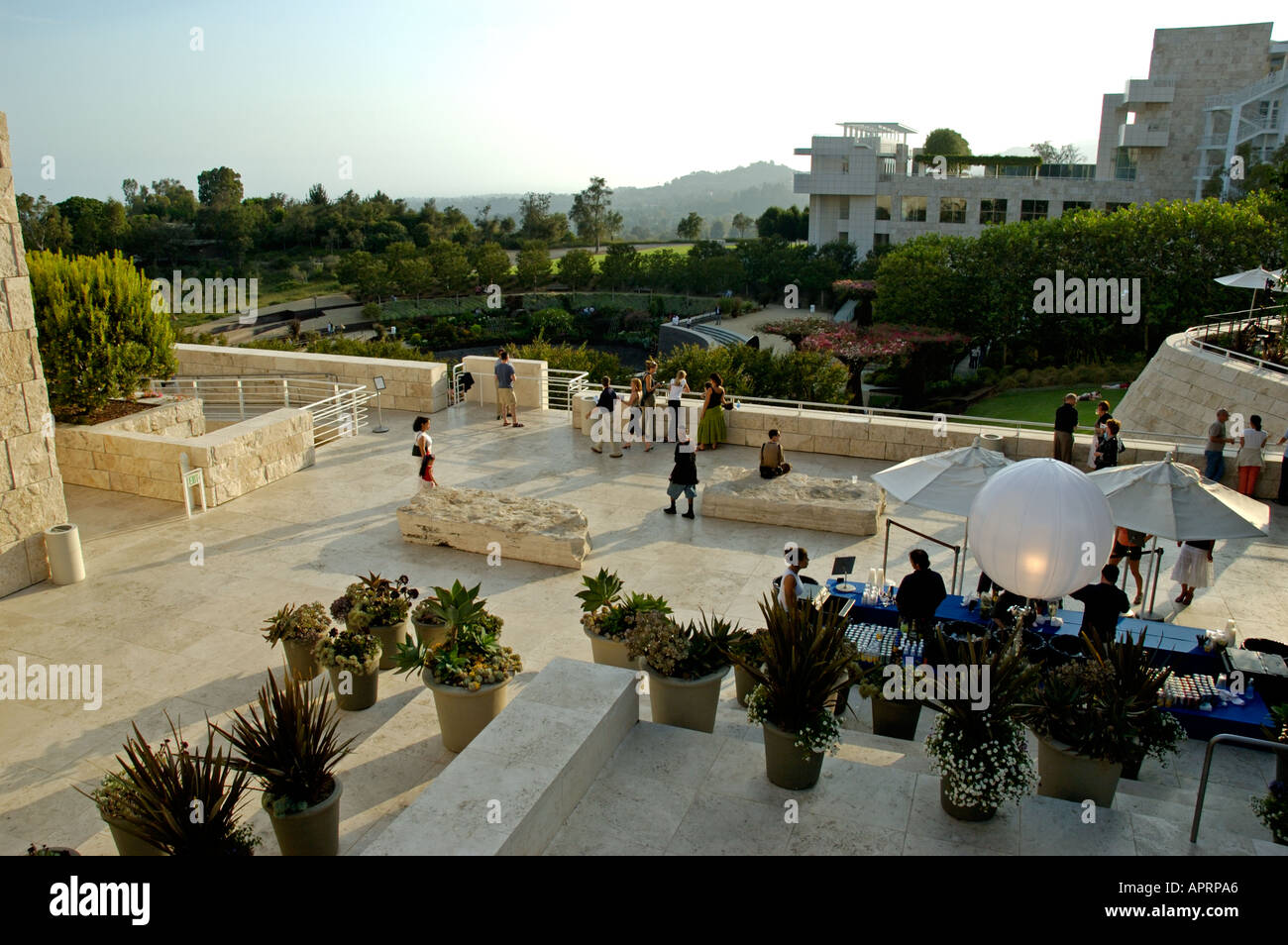 The Getty Center View of central garden Stock Photo - Alamy