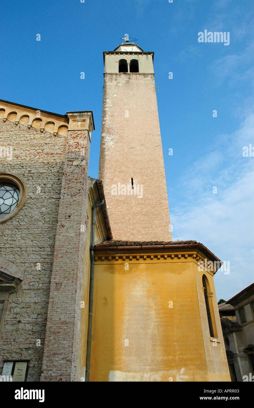 Church tower in Asolo Italy Stock Photo - Alamy