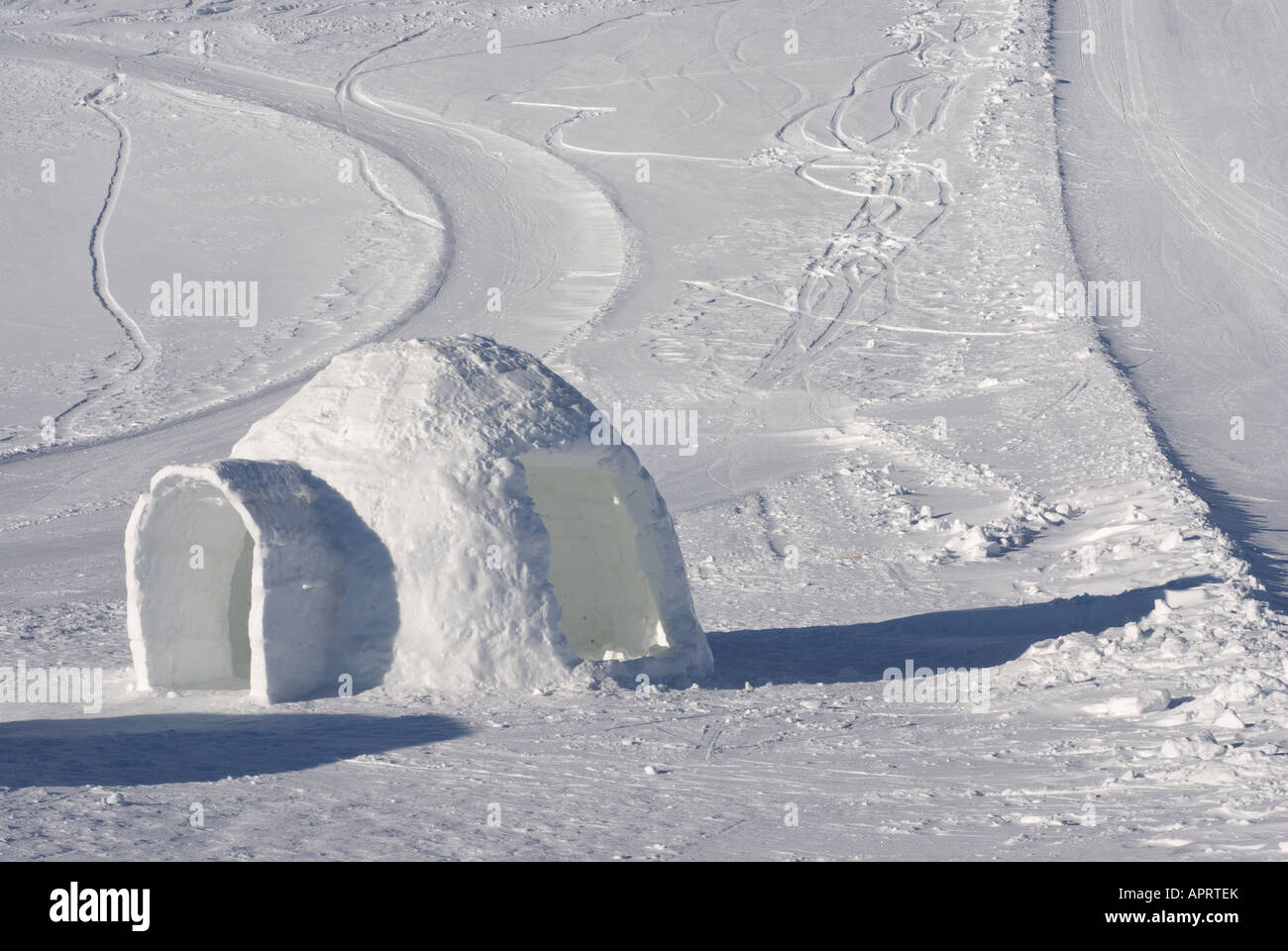 ice igloo in the Alps Stock Photo - Alamy
