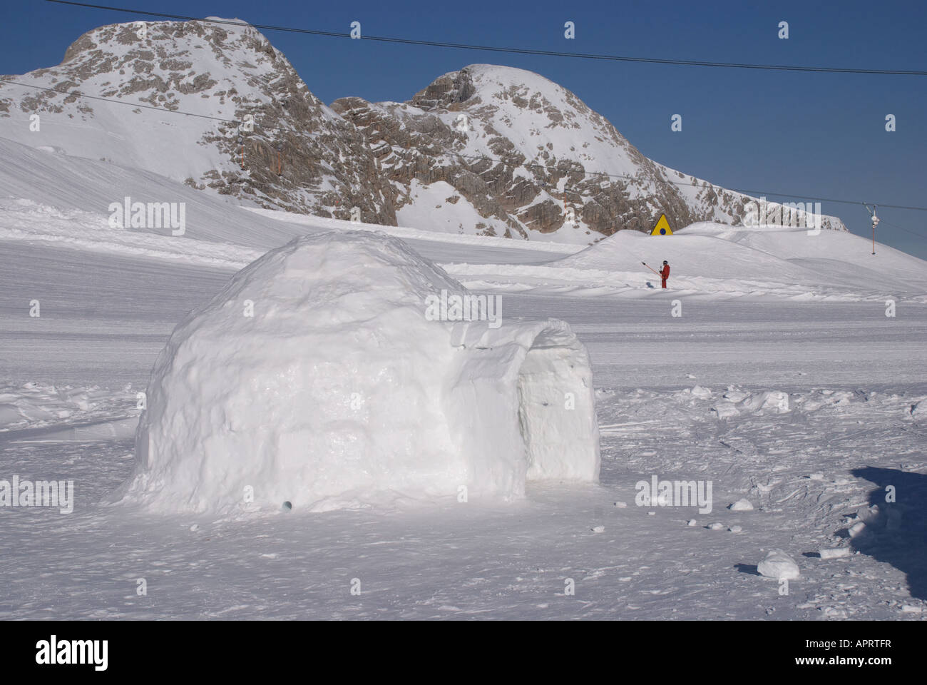 ice igloo in the Alps Stock Photo - Alamy