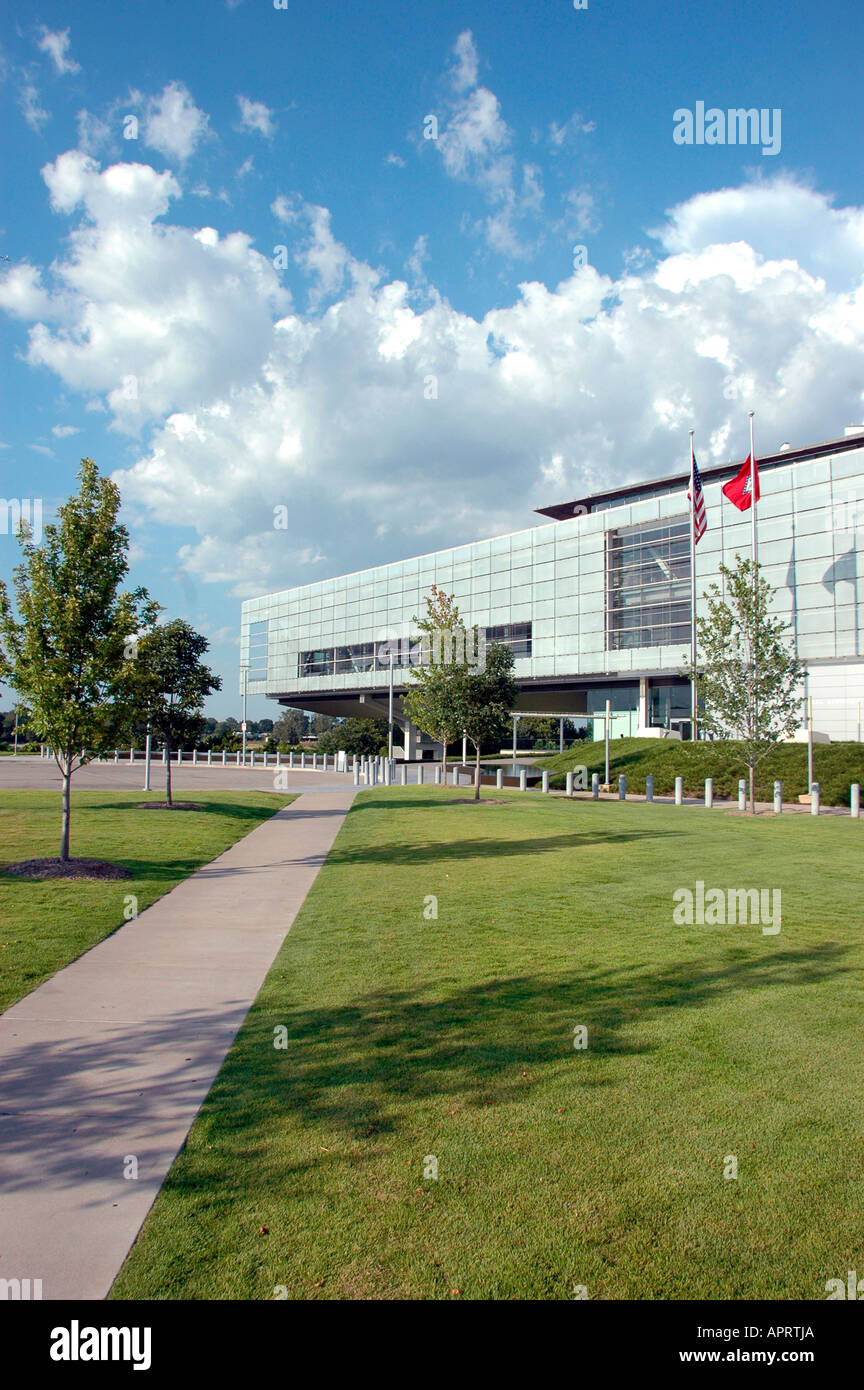 Clinton Presidential Library in Little Rock Arkansas USA America with ...