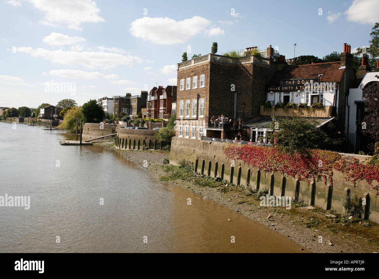The Dove pub on the River Thames at Hammersmith, London Stock Photo - Alamy