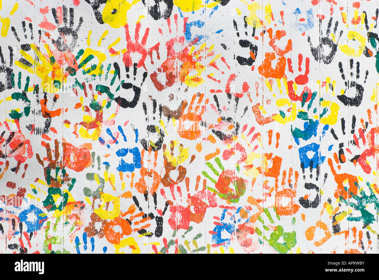 fingerprint on the wall in the city Stock Photo - Alamy