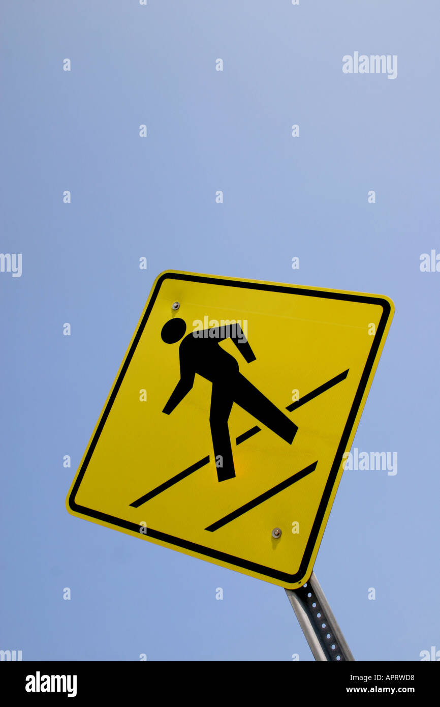 Pedestrian Crossing sign Clearwater Beach Florida United States of ...