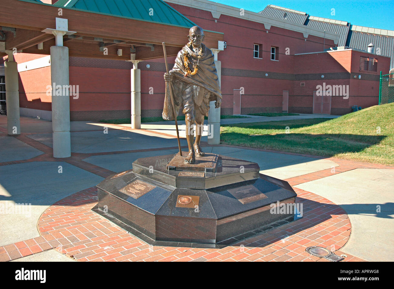 Mahatma Gandhi statue on the International Civil Rights Walk of Fame at ...