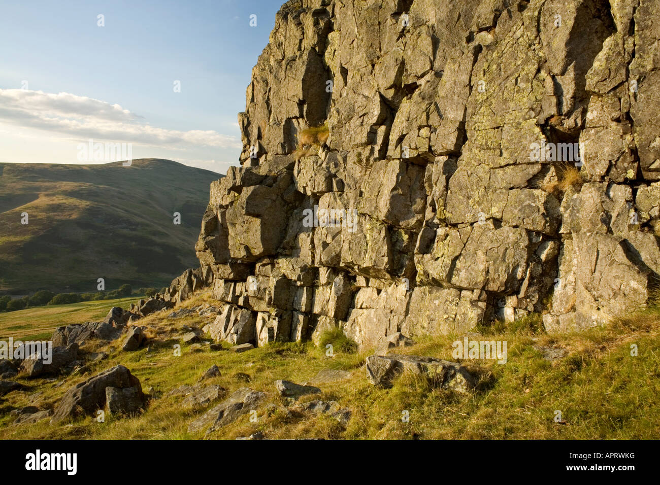 Housey Crag The Cheviots Northumberland England Stock Photo - Alamy