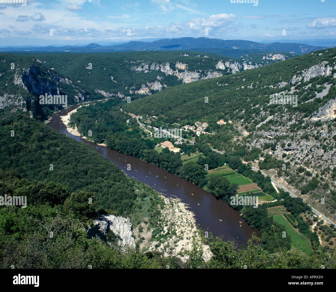 [River Ardeche] [Rhone Alpes] valley France Stock Photo - Alamy