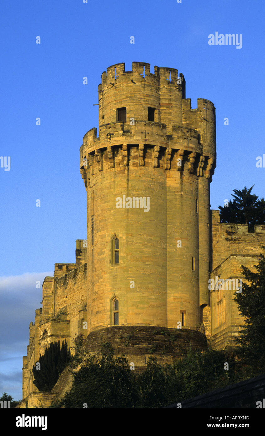 Caesar`s Tower, Warwick Castle, Warwickshire, England, UK Stock Photo ...
