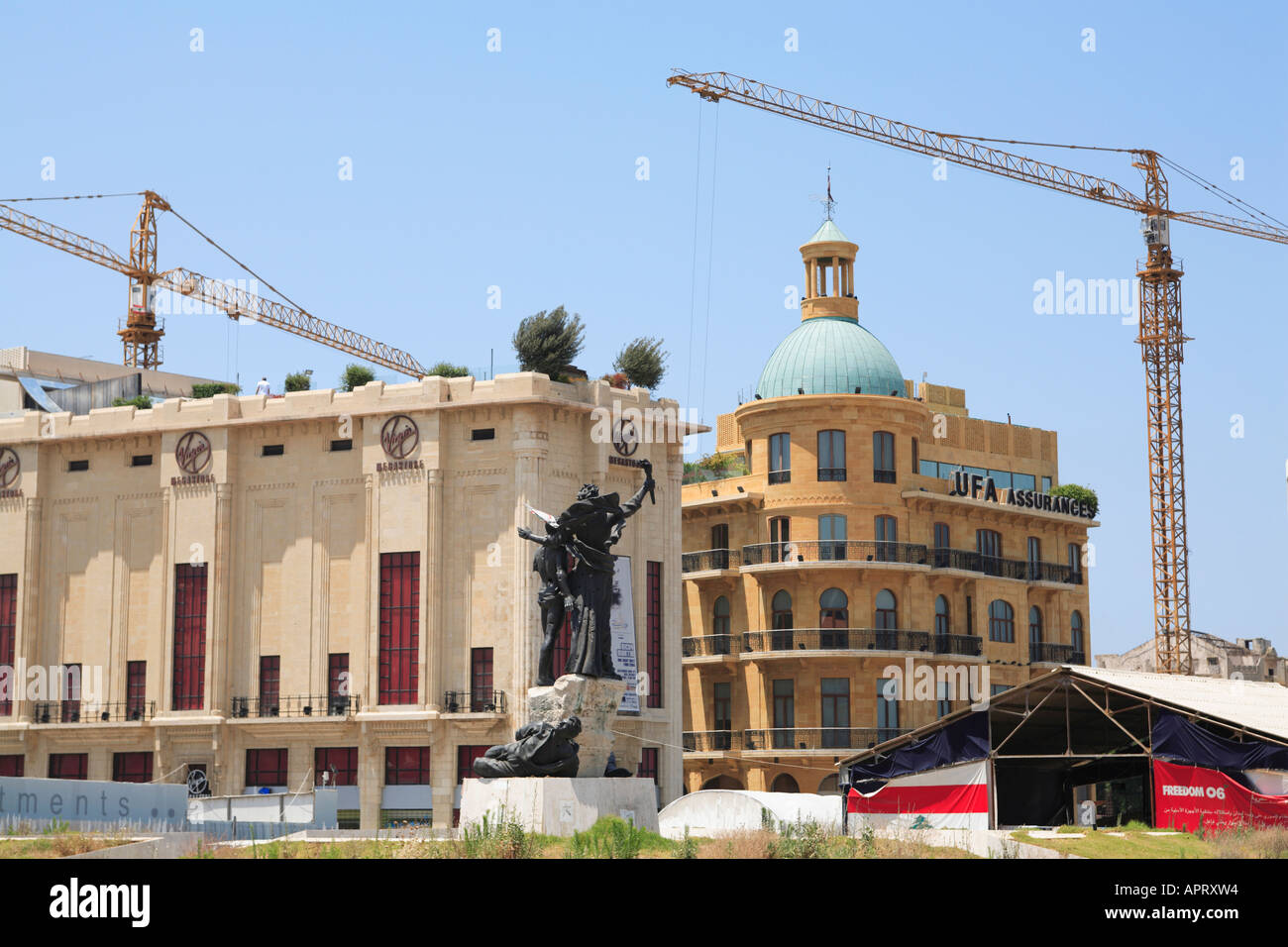 Beirut Lebanon construction downtown Stock Photo - Alamy