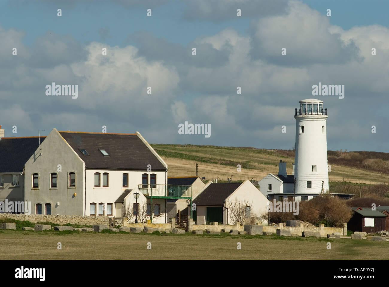 Portland Bird Observatory Old Lower Lighthouse 1869 at Portland Bill ...