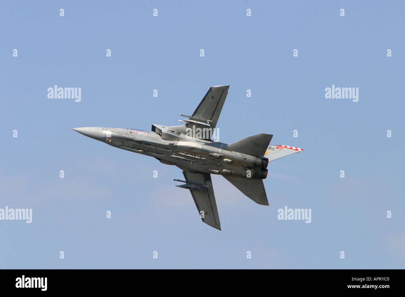 F3 Tornado fighter jet in an acrobatic air display Stock Photo - Alamy
