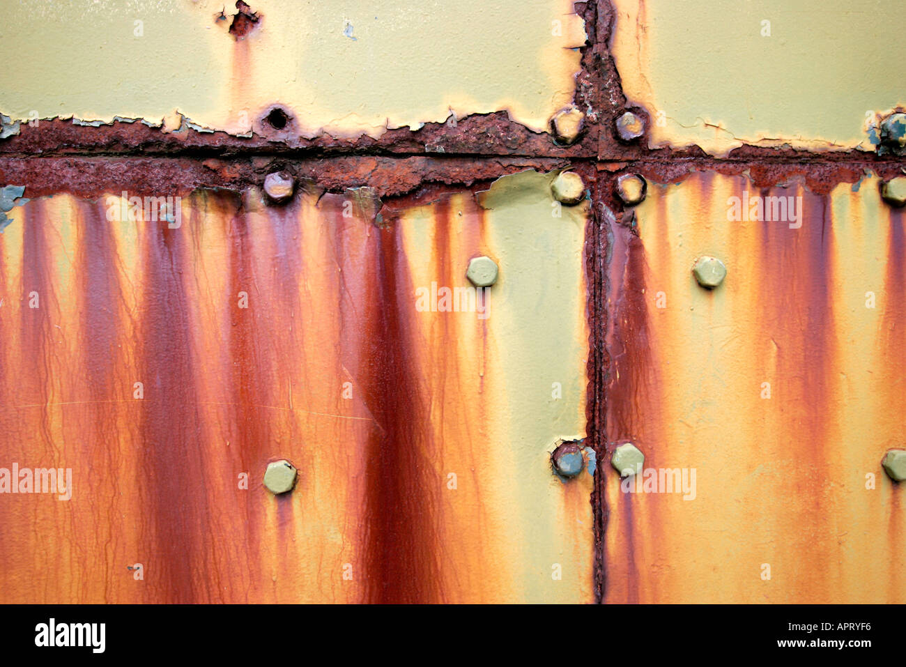 Rusty hangar door Stock Photo - Alamy
