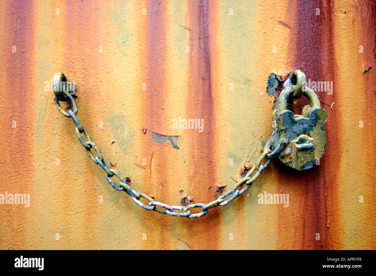 Rusty hangar door Stock Photo - Alamy