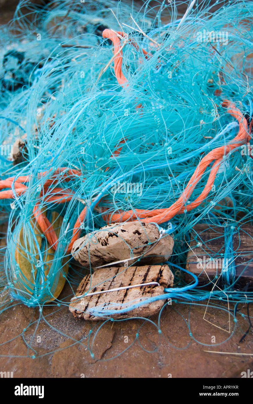 Entangled fishing net Stock Photo - Alamy