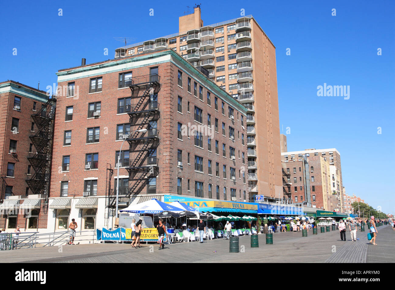 Brighton Beach Boardwalk Brooklyn Coney island New York City USA ...