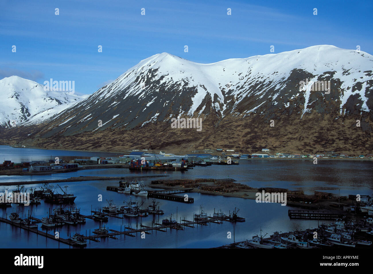 King Cove dock and harbor on the end of the Alaskan Peninsula and start ...