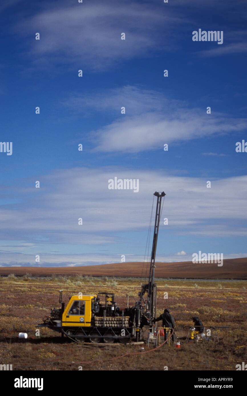 heavy equipment used on the underground pipeline outside Prudhoe Bay ...
