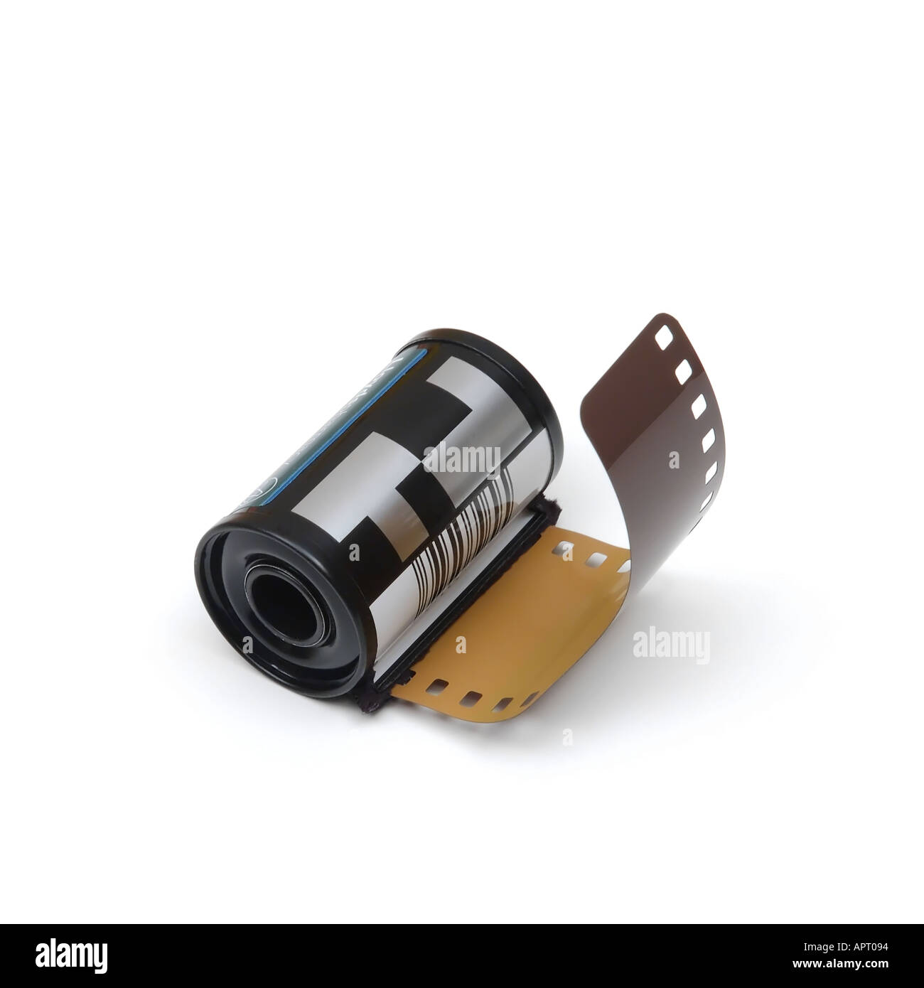 35mm negative film roll cartridge on white background Stock Photo - Alamy
