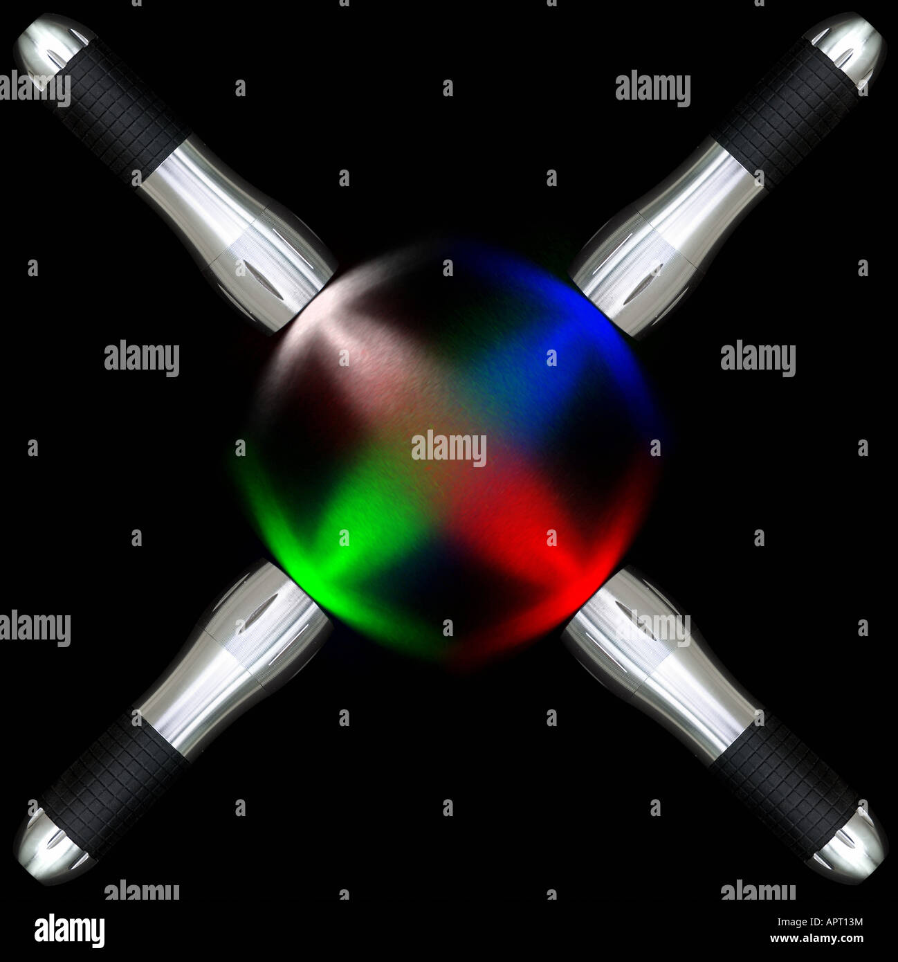 4 electric torch color light Stock Photo - Alamy